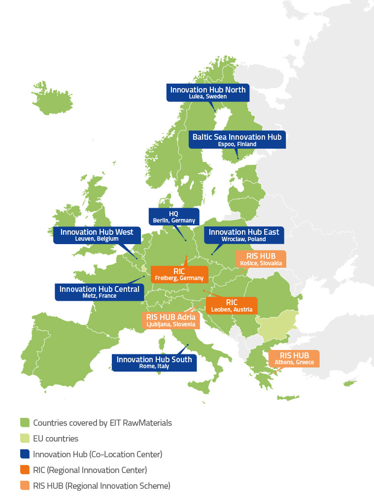 EIT RawMaterials map - EIT RawMaterials