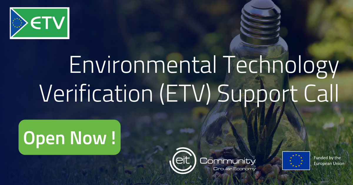 EIT Circular Economy Community launches the Environmental Technology ...